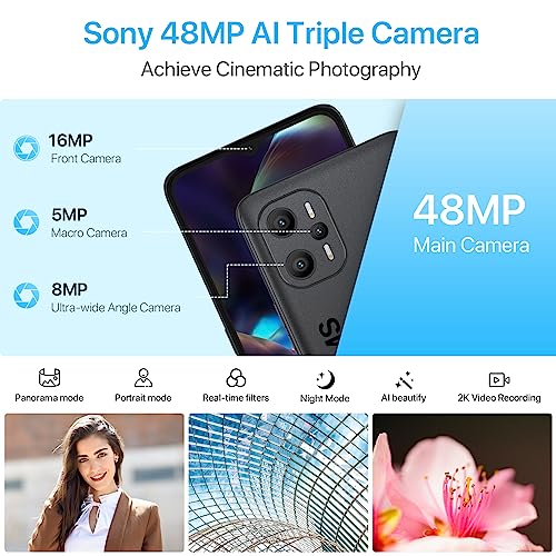 UMIDIGI F3 Pro 5G Unlocked Cell Phones, Android 13 Unlocked Phones, 14(8+6)GB+256GB, 48MP Main Camera, 6.6β FHD+ Display Screen, Octa-Core Processor, 6000mAh Battery, Dual 5G Unlocked Smartphone, NFC