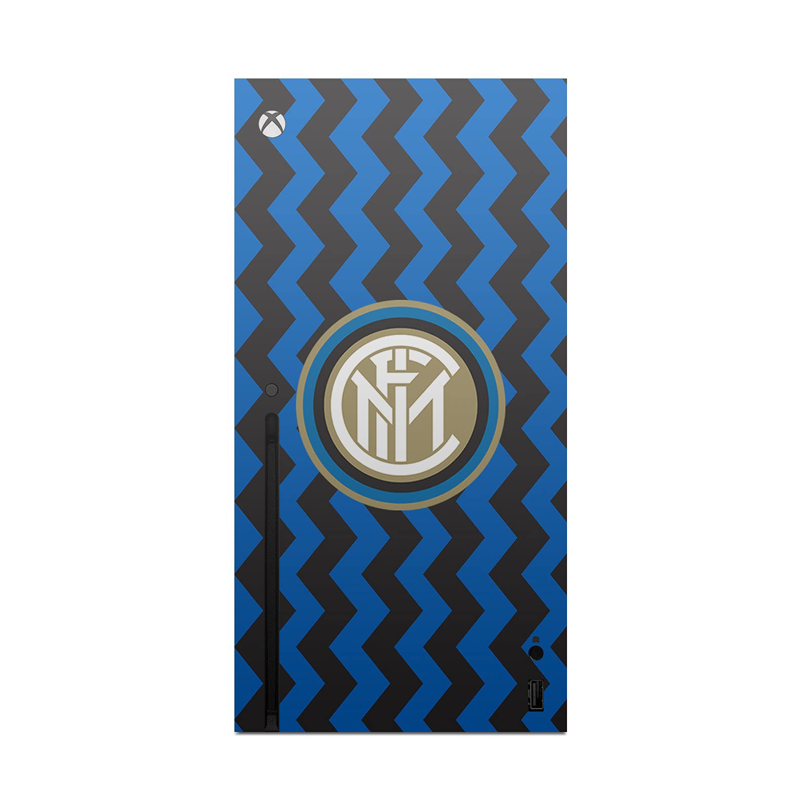 Head Case Designs Officially Licensed Inter Milan Home 2020/21 Crest Kit Matte Vinyl Sticker Gaming Skin Case Cover Compatible with Xbox Series X Console