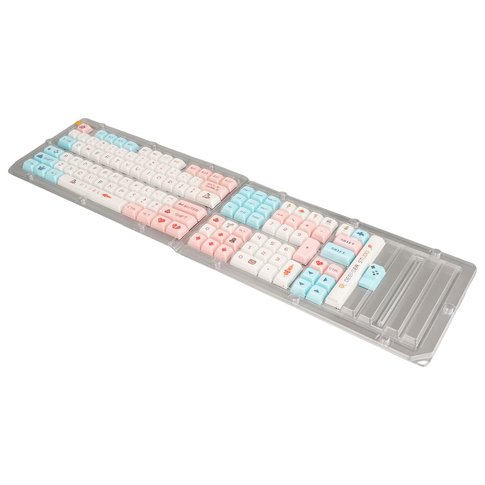 Gugxiom 125 Key Key Covers, PBT Key Covers for Mechanical Gaming Keyboard, DIY XDA Key Covers, Cute Pixel Wars Themed Key Covers, for 61/64/68/72/82/84/87/104/108 Keyboards