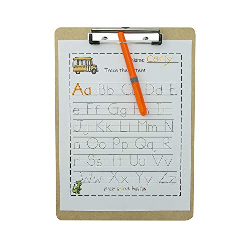 Saunders US-Works 05512 Recycled Hardboard Clipboard -Â Brown, Letter Size Writing Board with Low Profile Clip