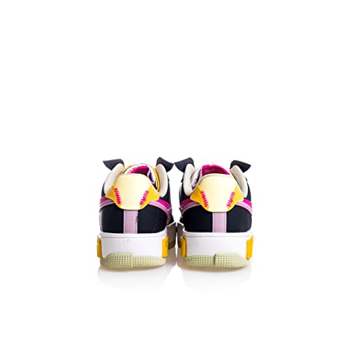 Nike Womens Air Force 1 Fontanka MC Leather Off Noir Pink Prime Trainers 5 US