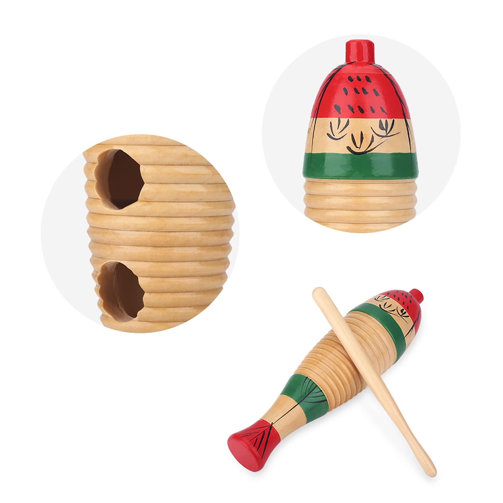 Guiro Wood Percussion Guiro People Musical Instrument Colorful Guiro Gifts for People