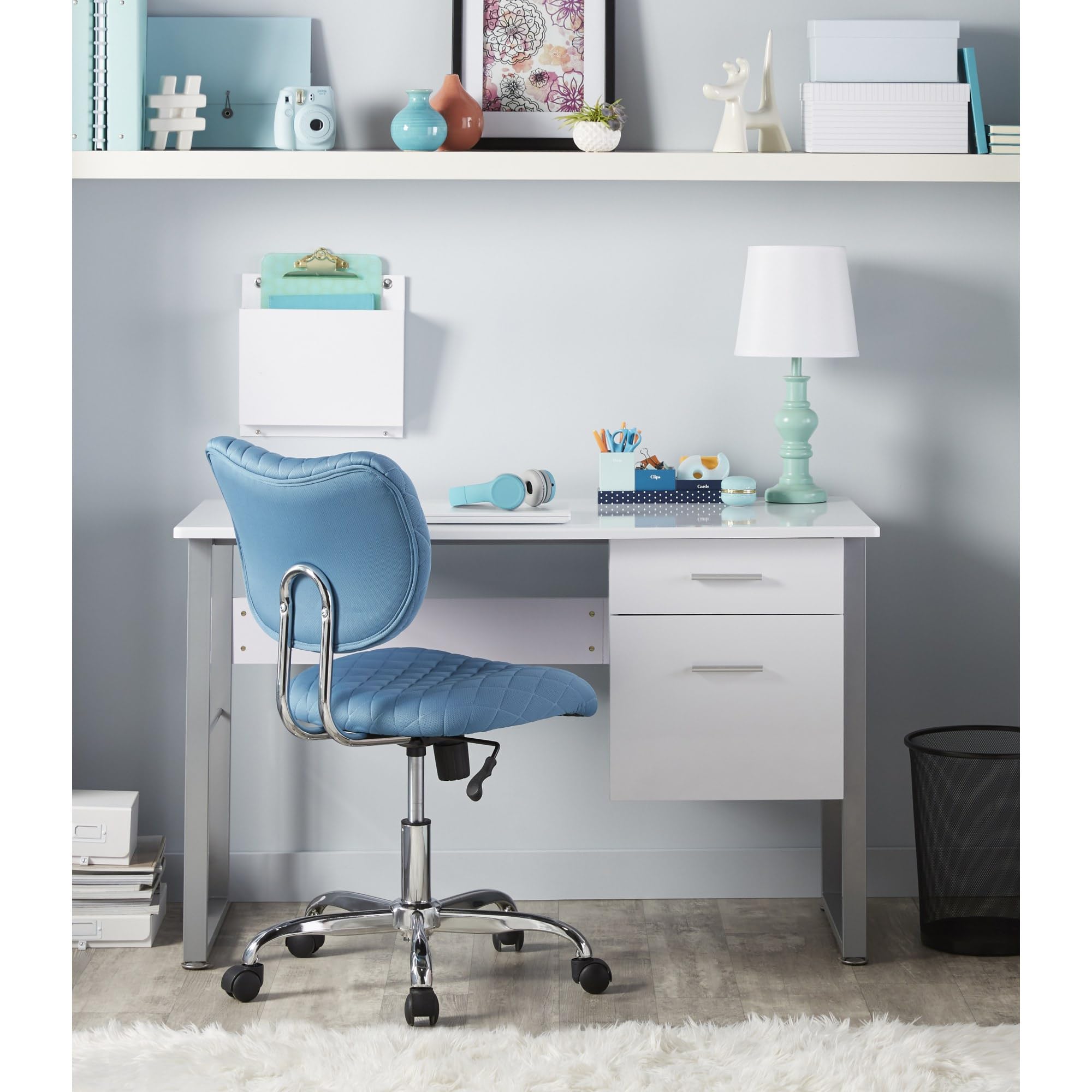 RealspaceĀ® Halton 48"W Computer Desk, White