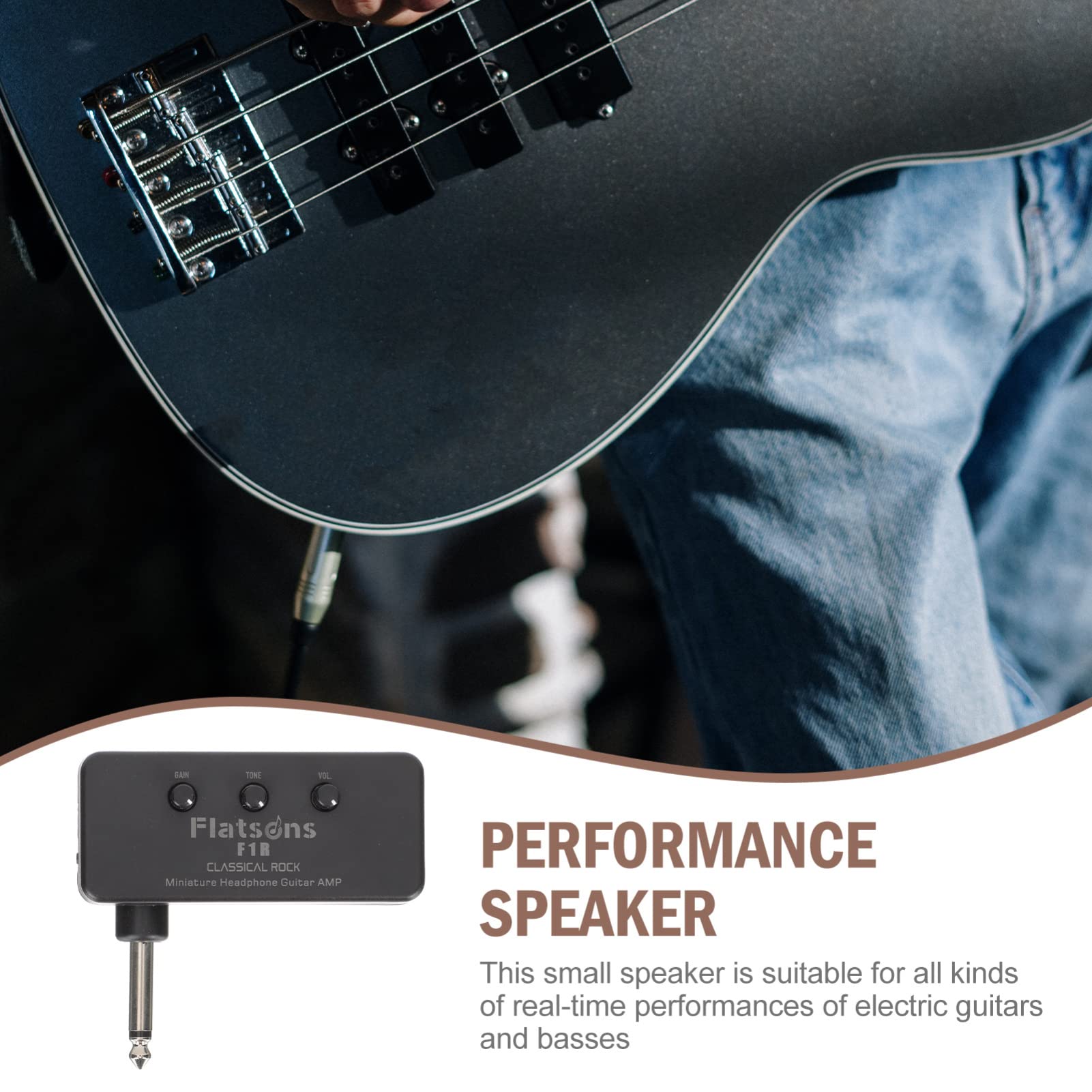 Guitar Amplifier Guitar Speaker Outdoor Amp for Electric Guitar Portable Headphone Amp Rushead Max Guitar Amp Acoustic Guitar Loudspeaker Plug- in Guitar Amp Earphone Abs Tool