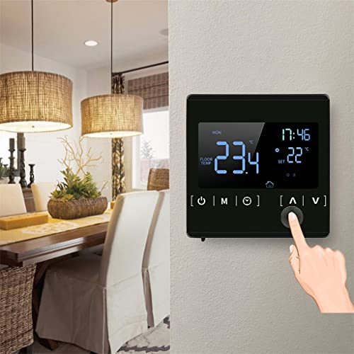 LNYHLXS LCD Touchscreen Thermostat Programmable Electric Floor Heating System Thermoregulator Temperature Controller