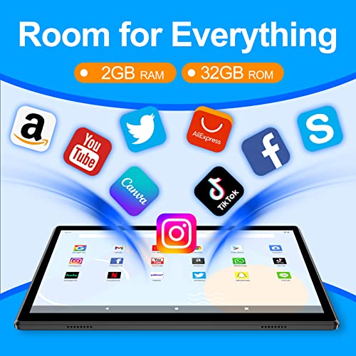 Hoozo Android Tablet 10 Inch, WiFi Tablets with Android 10.0 OS, 32GB Storage, Dual Camera, WiFi, Bluetooth, Google Certified, HD IPS Screen, Supports Microsoft Office Software β 3Pack