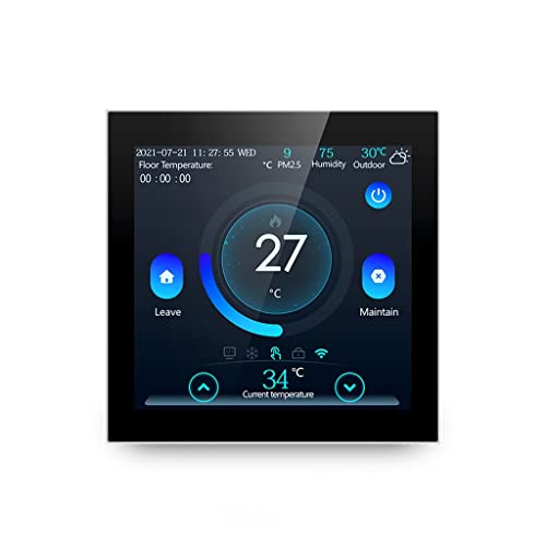 LNYHLXS Smart Floor Thermostat,Tuya Electric/Water Heating Temperature Controller Home(Water Heating)
