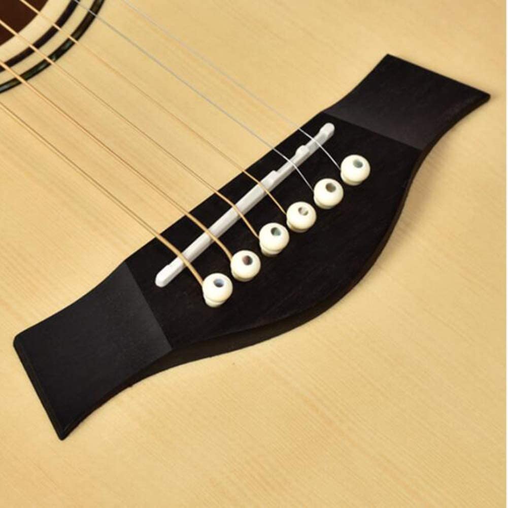 Guitar Kit, String Instrument Electronic Guitar Acoustic Guitar Classical Guitar Beginner Folk Acoustic Guitar Novice Practice Smooth Surface Adult Travel Musical ( Color : Black , Size : Long-103cm )