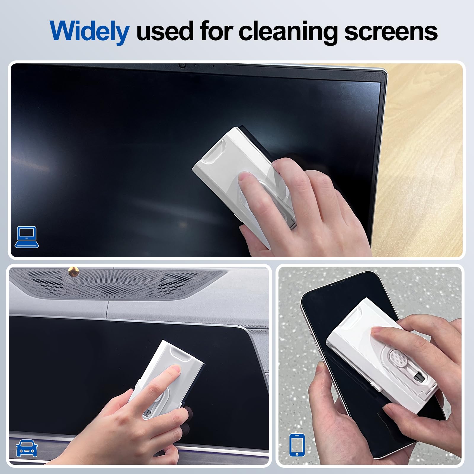 EMART Airpod Cleaner Kit, 8 in 1 Cleaning Kit for Airpods Pro 1 2 3, Laptop, Keyboard, Earbud, Phone Cleaner Tools, Extra Plus 2pcs Cleaner Cloth for Screen (White)
