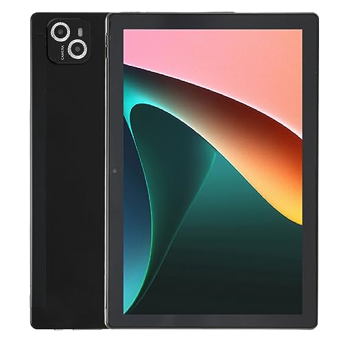 FOLOSAFENAR 2 in 1 Tablet, Multifunction 8GB RAM 256GB ROM Black 10.1 Inch Tablet PC Quad Processor for Learning (US Plug)