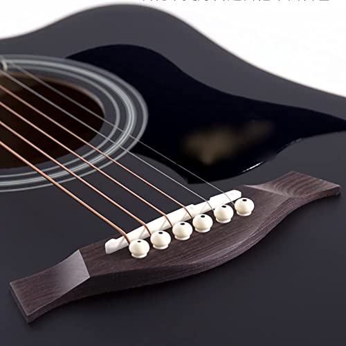 Guitar Kit, String Instrument Electronic Guitar Acoustic Guitar, Single Board Guitar Travel Musical Instruments Practice Fingerstyle, with Backpack Tuner for Beginners ( Color : Beige , Size : 38inch