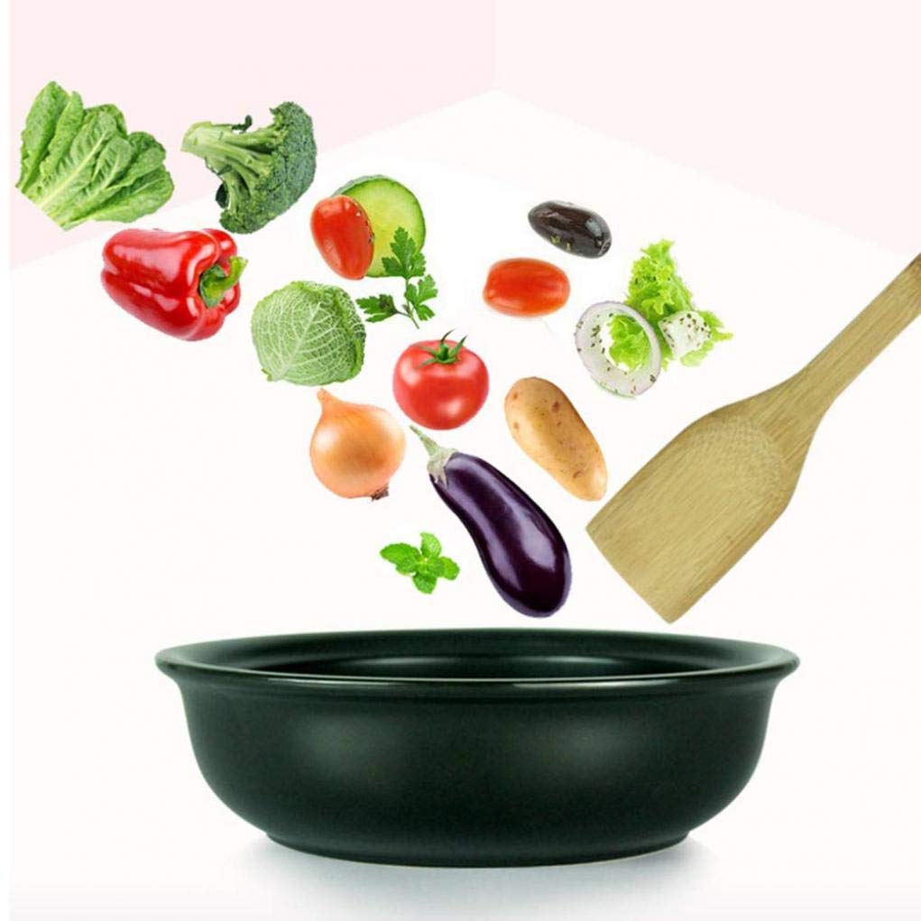 MYYINGBIN 23cm Ceramic Tagine Pot Stew Casserole Slow Cooker Lead Free with Wooden Shovel and Tray High Temperature Resistant, Orange