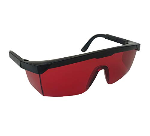 Laser Light Safety Glasses Eye Protection Goggles Laser Protection Glasses Goggles OD 4+ Red Color For Typical 200~540nm Blue Violet Green Laser Engraving Cutting Machine