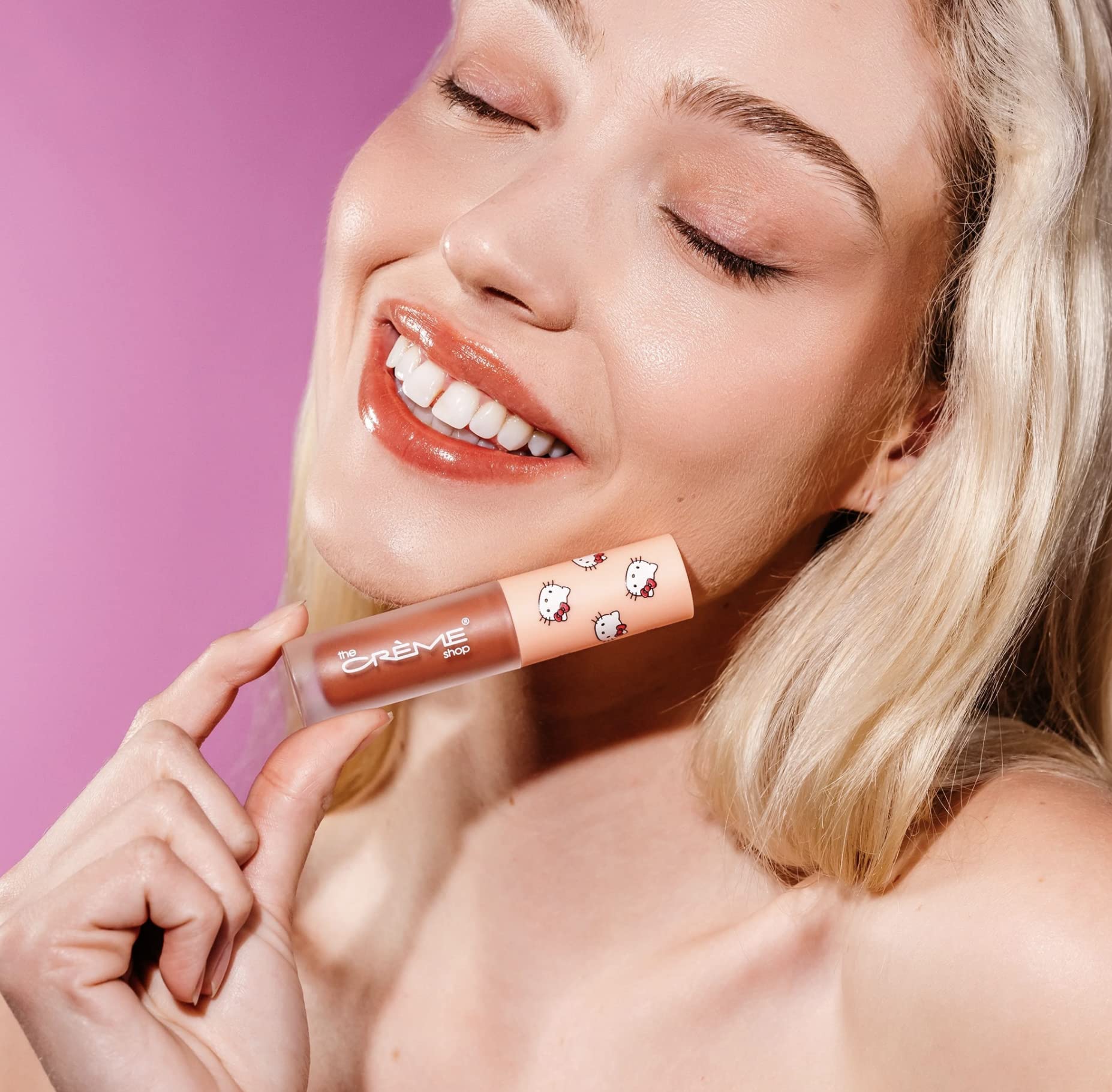 The Creme Shop x Hello Kitty Kawaii Kiss Moisturizing Lip Oil - Peach Flavored