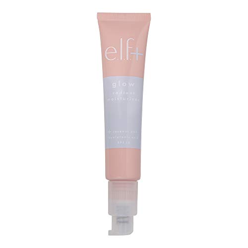 e.l.f. Glow Radiant Moisturizer SPF 15, Hydrating Moisturizer With SPF, Instant Glow, Infused With Hyaluronic Acid, Vegan & Cruelty-Free, 1.2 Fl Oz