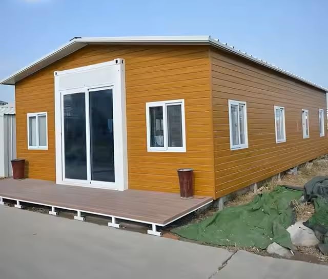 Portable Container Prefab Tiny Homes, Houses to Live in. Triple Room House Prefabricated Low Cost Container Tiny Prefab Homes. 74㎡ Folding House.
