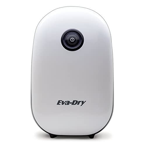Eva-Dry Air Dehumidifier for Home – Portable Dehumidifier for Small & Medium Spaces Up to 2,500 Cubic Ft. – Quiet Dehumidifier for Basements, RVs, Bathrooms, Laundry Rooms, Campers, Bedrooms, & More