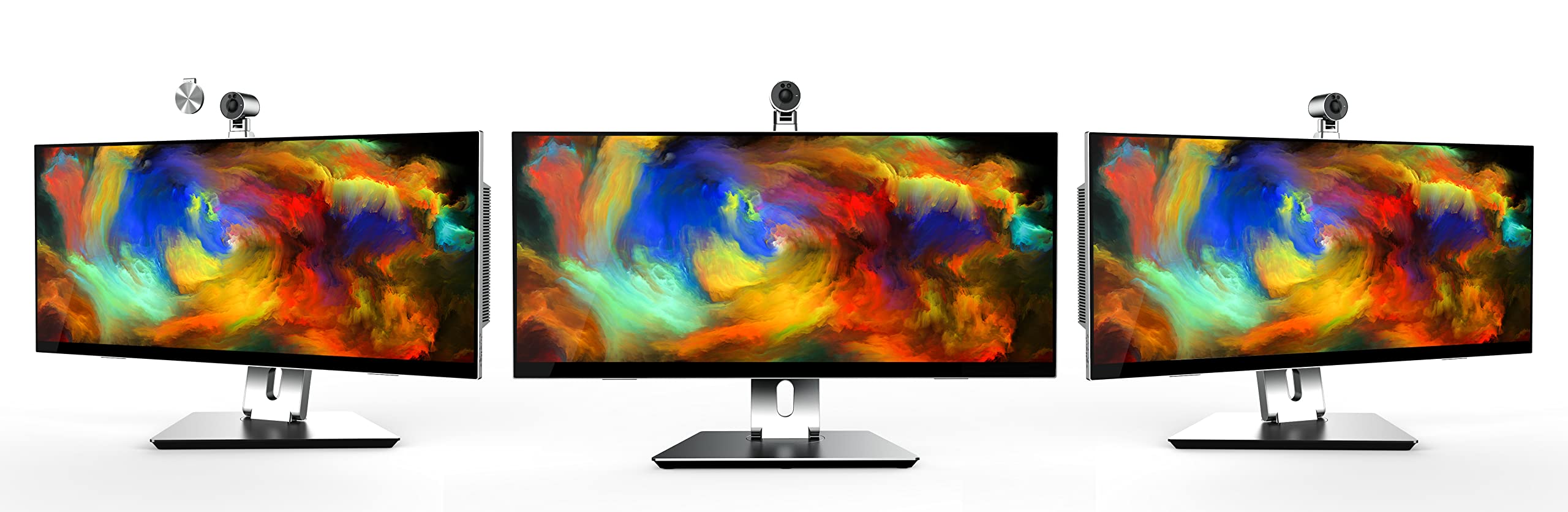 Jupiter Systems Pana 34, Touch Interactive 21:9 HDR Certified Desktop Monitor, 165hz Refresh Rate with FreeSync Premium, 1ms Response Time, 4k Rotating Webcam, Swivel Base and Drafting Stand