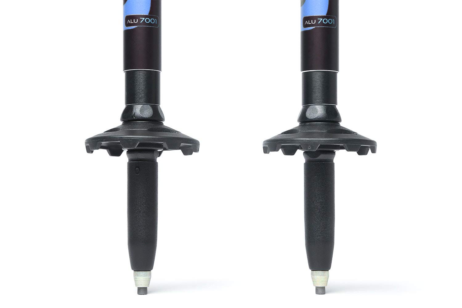 DROP + Fizan Compact Trekking Poles – Ultralight, Backpacking, Thru Hiking Poles, Adjustable, Collapsible, Customized Fit, EVA Grips, Blue (158 Grams Each)