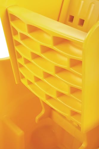 Rubbermaid Commercial Products Side-Press Replacement Wringer for WaveBrake 2.0 Mopping Buckets, Yellow, Heavy Duty Cleaning for Professional/Janitorial Use