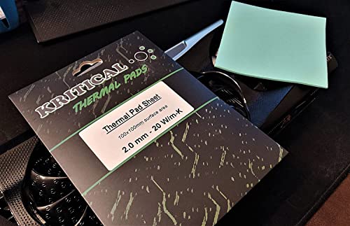 Kritical Thermal Pads - Extreme Conductivity (20 W/mK) - Designed specifically for GPU, CPU and Other microelectronic (2.25 mm)
