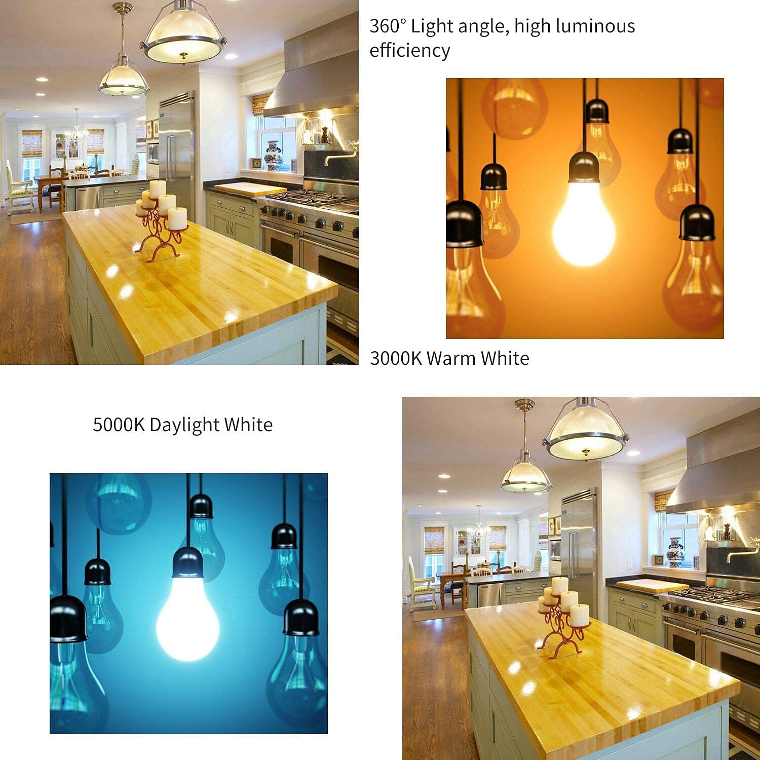 E17 Led Bulb 8W dimmable AC110v 120v E17 led Microwave Oven Light 800LM 80 watt Halogen Equivalent E17 Base Daylight White 6000k(2 Pack of