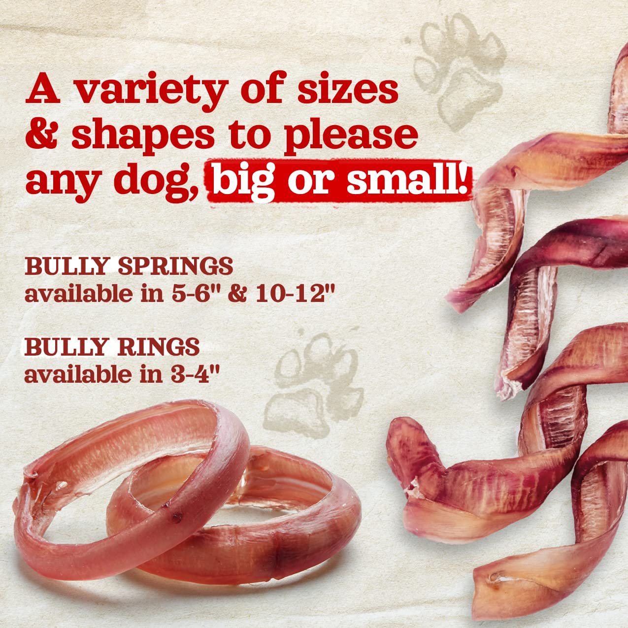 Natural Farm Odor Free Bully Sticks Ring Shaped (3-4 Inch, 10 Pack) - 100% Beef Chews for More Engagement & Fun, Grass-Fed, Non-GMO, Fully Digestible - Best for Small & Medium Chewers