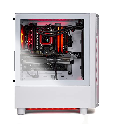 Skytech Archangel Gaming PC Desktop β Intel Core i7 12700F 2.1 GHz, NVIDIA RTX 4060 Ti, 1TB NVME SSD, 16GB DDR4 RAM 3200, 600W Gold PSU, 240mm AIO, 11AC Wi-Fi, Windows 11 Home 64-bit,White
