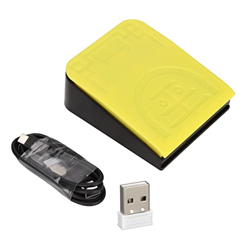 GOWENIC FS17Pro Bluetooth Single Foot Switch Pedal, Tri Mode High Sensitivity Ergonomic Foot Switch Pedal, Programmable Computer Keyboard, Wireless 2.4G Wired