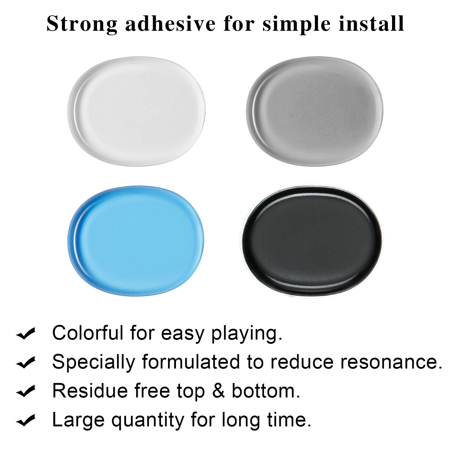 Drum Gel Drum Dampeners Pads Silicone Drum Silencers Dampening Gels Drums Non-toxic Soft Drum Dampeners for Drums Cymbals Tone Control