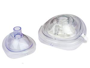 Ever Ready First Aid Adult and Infant CPR Mask Combo Kit with 2 Valves with Pair of Vinyl Gloves & 2 Alcohol Prep Pads - Tactical Black
