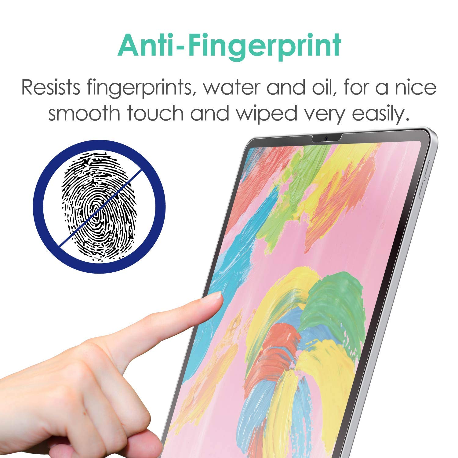 ELECOM Pencil-Feel Screen Protector Designed for Drawing, Anti-Glare Scratch-Resistant Bubble-Free, Compatible with 12.9" iPad Pro 2018/2020 (TB-A18LFLAPLL)