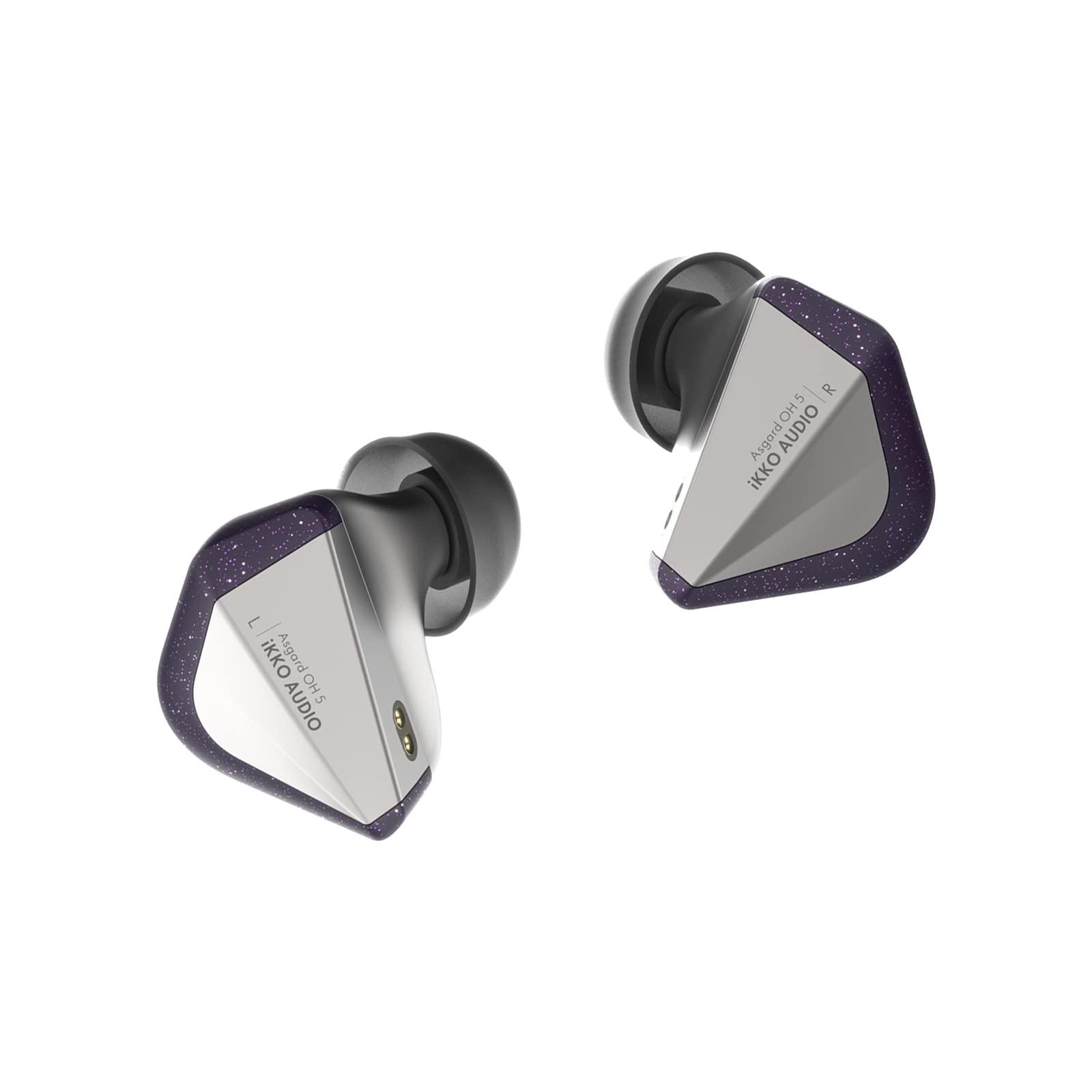 Ikko Asgard OH5 in-Ear Monitors,Wired Audiophile Earphone IEM,12mm Single Dynamic Drive,Li-Mg Diaphragm,0.78 2Pin Detachable HiFi Headphones Cable,High Resolution Powerful and Delicate Sound