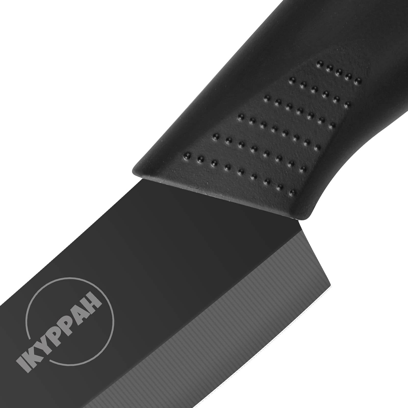 IKYPPAH Ceramic Knife Set 3-Piece,Chef's Knife, Utility Knife,Paring Knife,Includes 6-5-3in(Black)