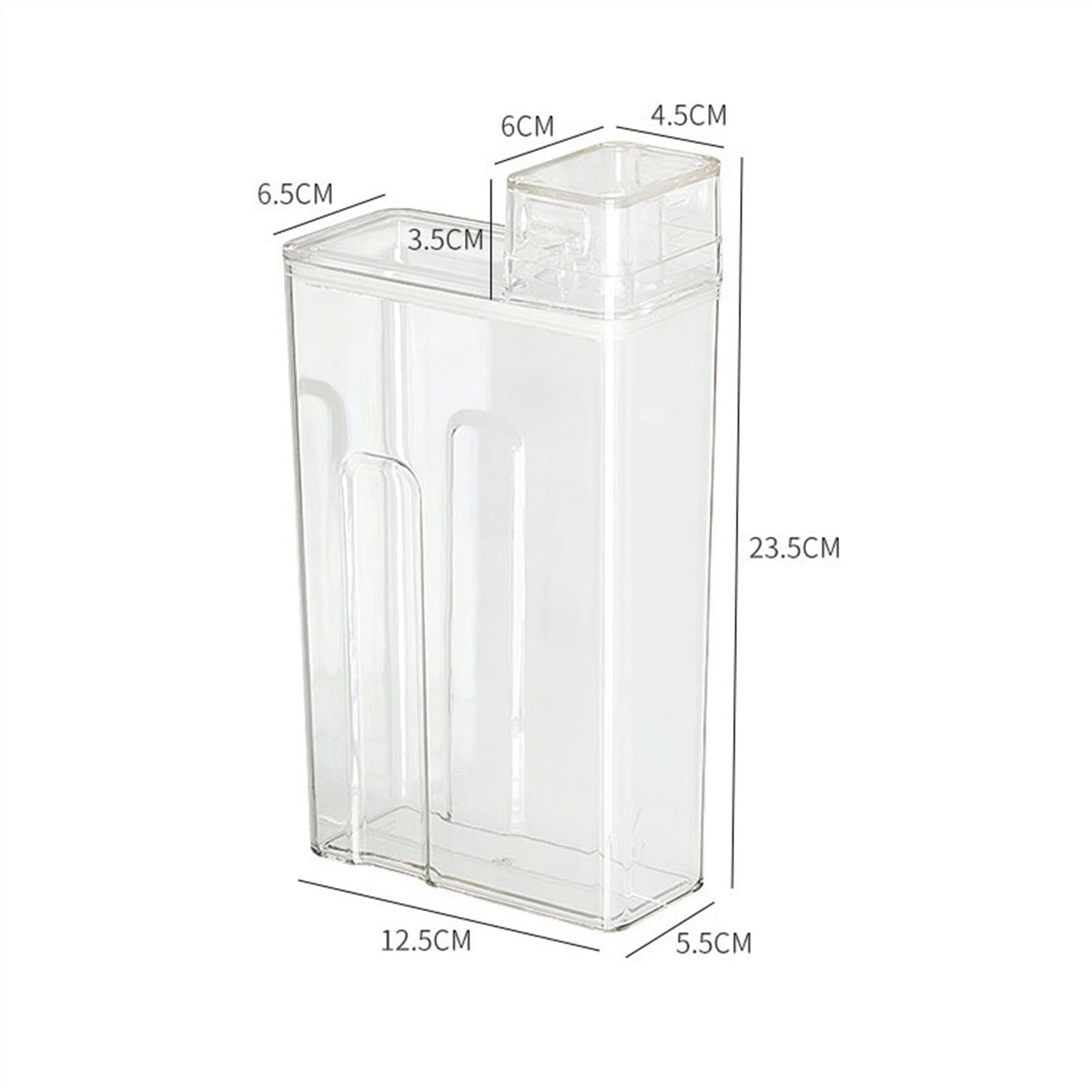 Food Storage Container 3PCS Cereal Container Airtight Keep Dry Pouring Storage Sealed Box 1230ml Laundry Detergent Sub Bottle Bathroom Laundry Powder Container Cereal Dispensers