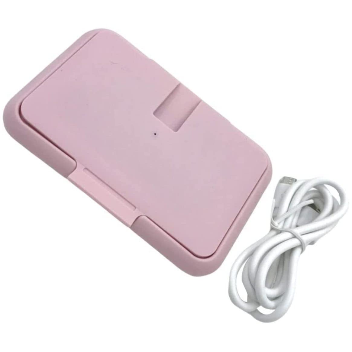 KUYYFDS Portable Baby Wipes Warmer Napkin Warmer Box Paper Warmer USB Charging Wet Wipes Dispenser for (Pink).