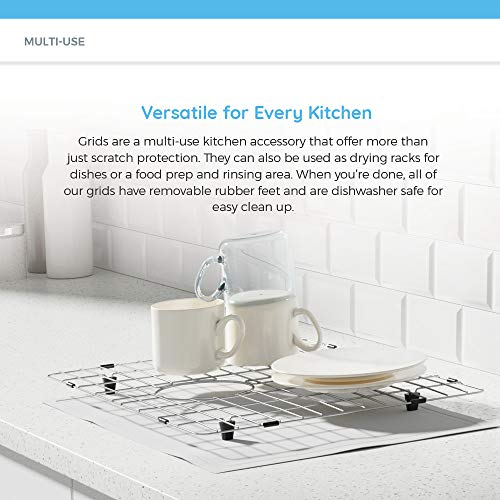 MR Direct Stainless Steel 1915-FR-G Kitchen Grid, Compatible with Select Franke Sinks