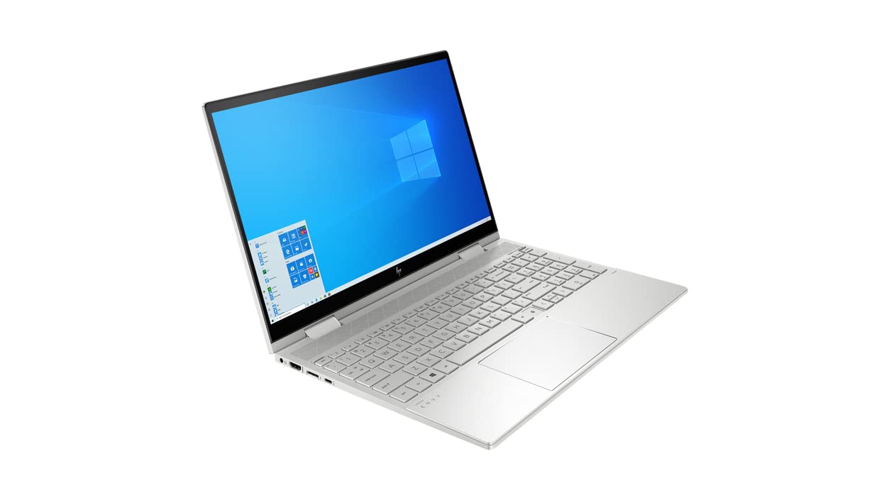 HP 2022 Envy X360 15.6" FHD Touchscreen 2-in-1 Laptop Intel Quad-Core I5-1135G7 Iris Xe Graphics 32GB RAM DDR4 1TB NVMe SSD USB C WiFi AX HDMI2.0 Backlit Keyboard Windows 11 Home Silver w/RE USB