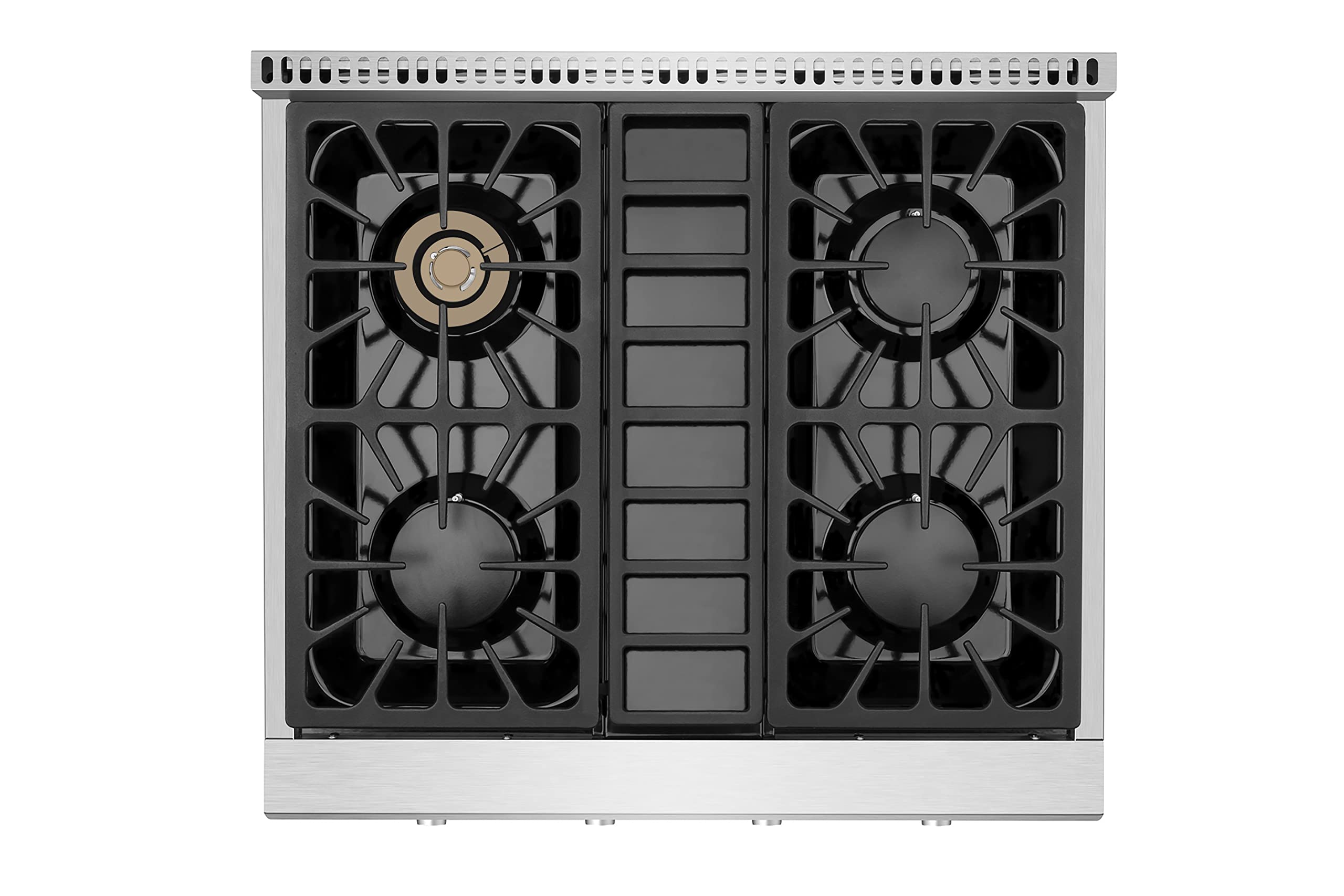 Empava 30 in. Slide-in Natural Gas Rangetop with 4 Burners in Stainless Steel, 30GC30