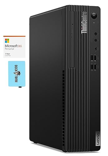 Lenovo ThinkCentre M75s Gen 2 SFF School & Business Mini Desktop (AMD Ryzen 5 PRO 4650G 6-Core, 64GB RAM, 2TB SATA SSD, AMD Radeon, HDMI, Win 11 Pro) with MS 365 Personal, Dockztorm Hub