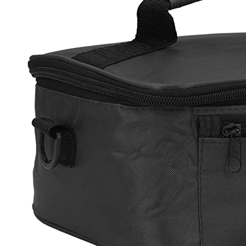 Food Warming Tote, Control Temperature Portable Portable Mini Oven Oxford Cloth Heat Preservation for Home (Black)
