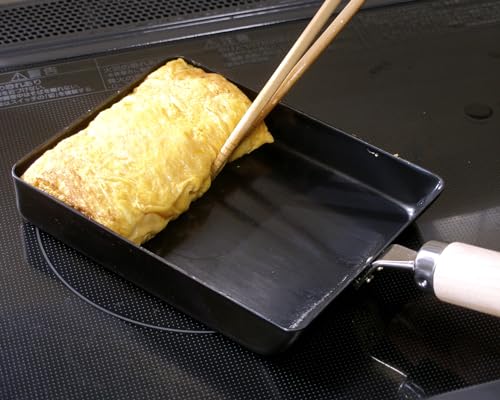River Light Egg Pan, Iron Frying Pan, Extreme Japan, Large, Induction Compatible, Made in Japan
