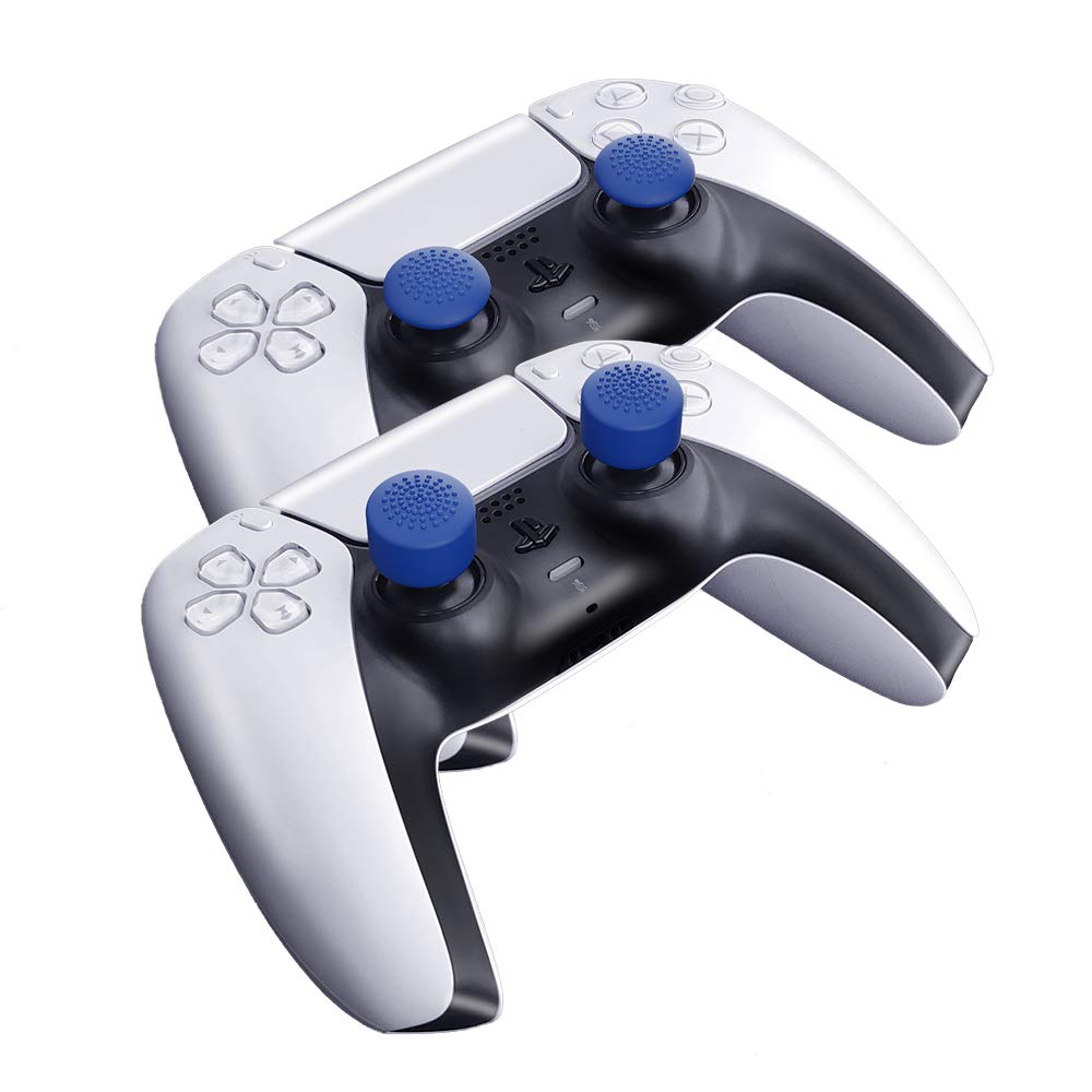 GameSir PS5 PS4 Thumbstick Grips, Silicone Analog Cap Joystick Thumb Grip Protect Stick Cover for PS5 PS4 Playstation Game Controllers | 4 High-Rise, 4 Low-Rise