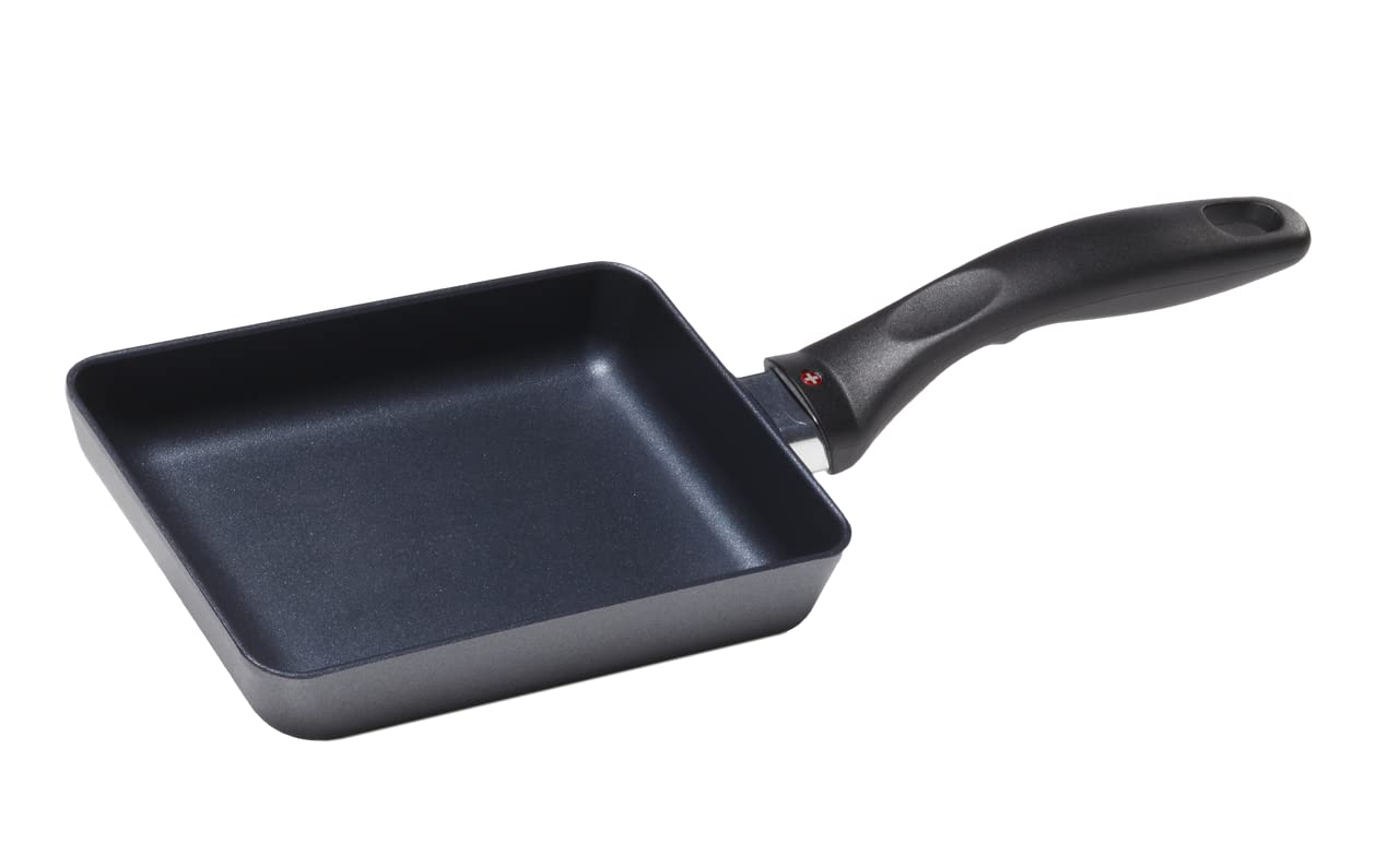 Swiss Diamond Japanese Omelet Pan (Tamagoyaki) 5"x7" HD Nonstick Induction Diamond Coated Aluminum Dishwasher & Oven Safe Grey