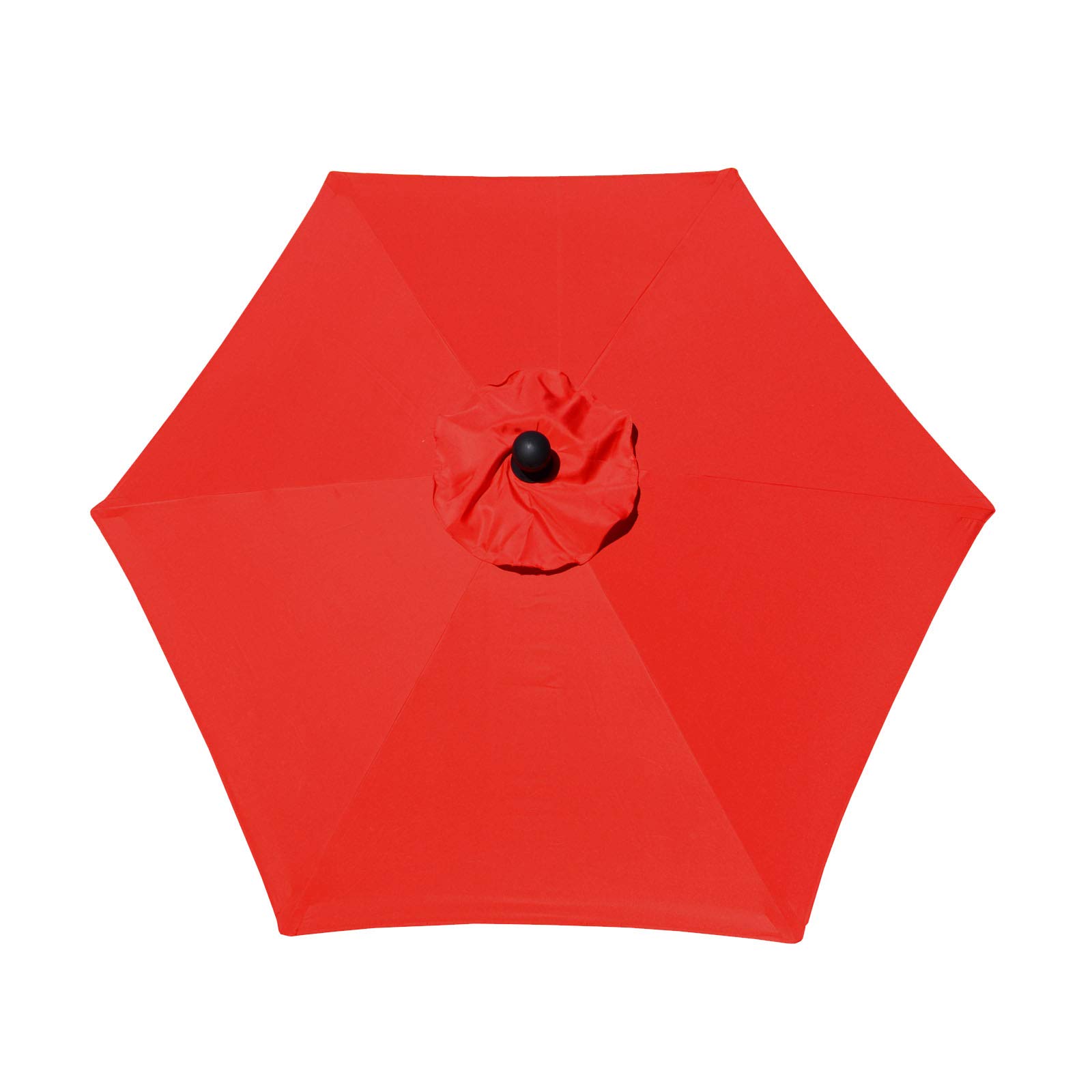 Westcharm Patio Umbrella Outdoor Table Umbrella with 6 Sturdy Ribs and Crank 6.5 ft, Red Umbrella