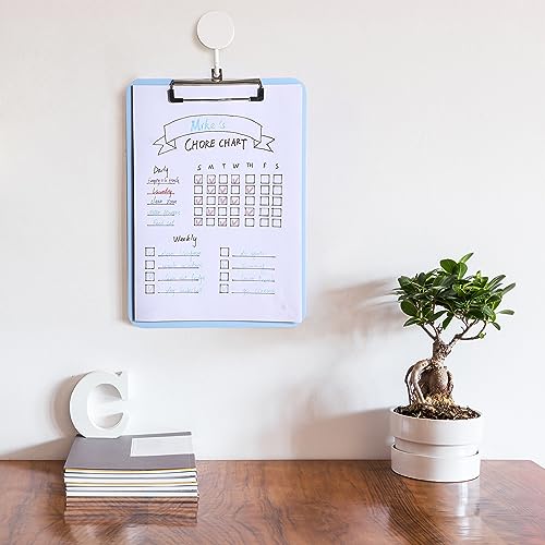 Mr. Pen- Plastic Clipboard, 12.5β x 9β, Cyan Blue, Clipboards for Kids & Adults, Clipboards Plastic, Clip Board, Teacher Clipboard, Kids Clipboard, Cute Clipboard, Plastic Clipboards