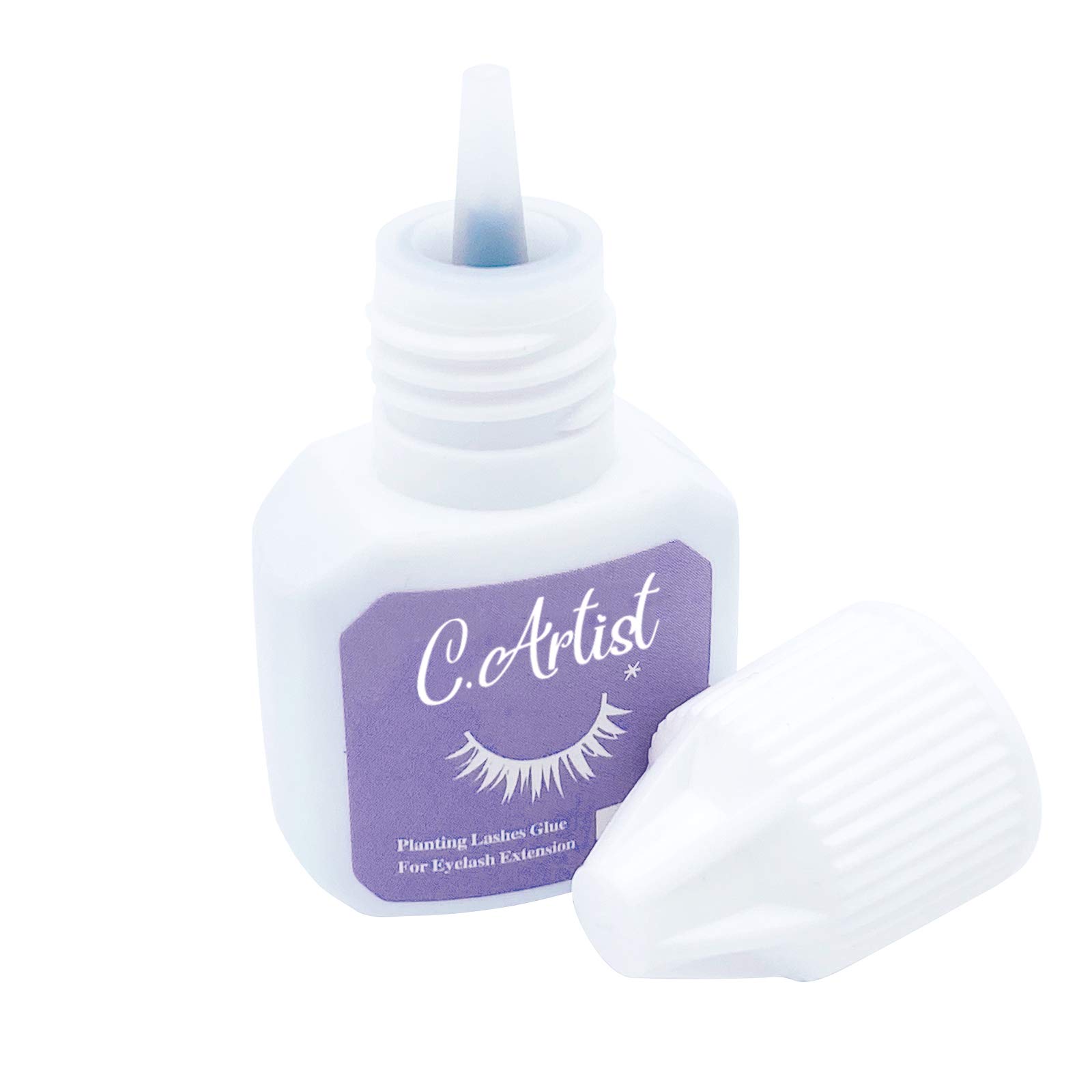 Eyelash Extension Glue for both Self and Professional Applications | Tasteless Non-Stimulating | 3-5 Sec Drying Time | Retention 20-25 Days | Sensitive Black Eyelash Glue, 5ml