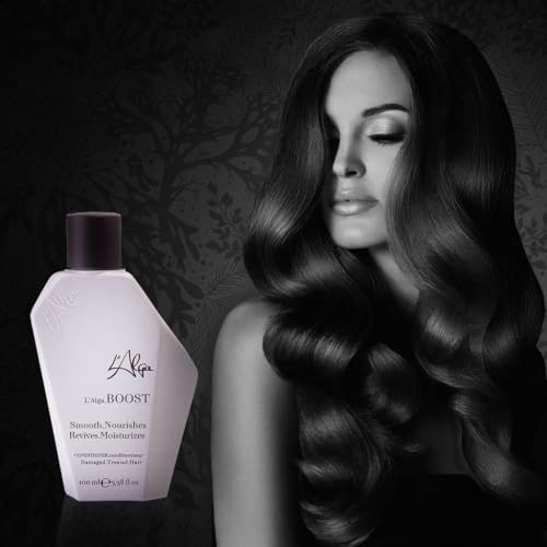 L'Alga Seaboost Hair Conditioner with LalgaNord5-Biocomplex, Biotin, and Vitamin B Complex to Balance and Improve Scalp Circulation