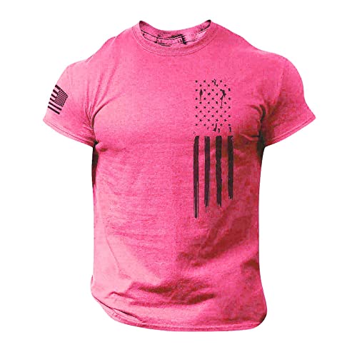 Graphic Tees Men Printed Short Sleeve Turtleneck Shirt Comfy Walking Gym Big and Tall Hawaiian Shirts for Men