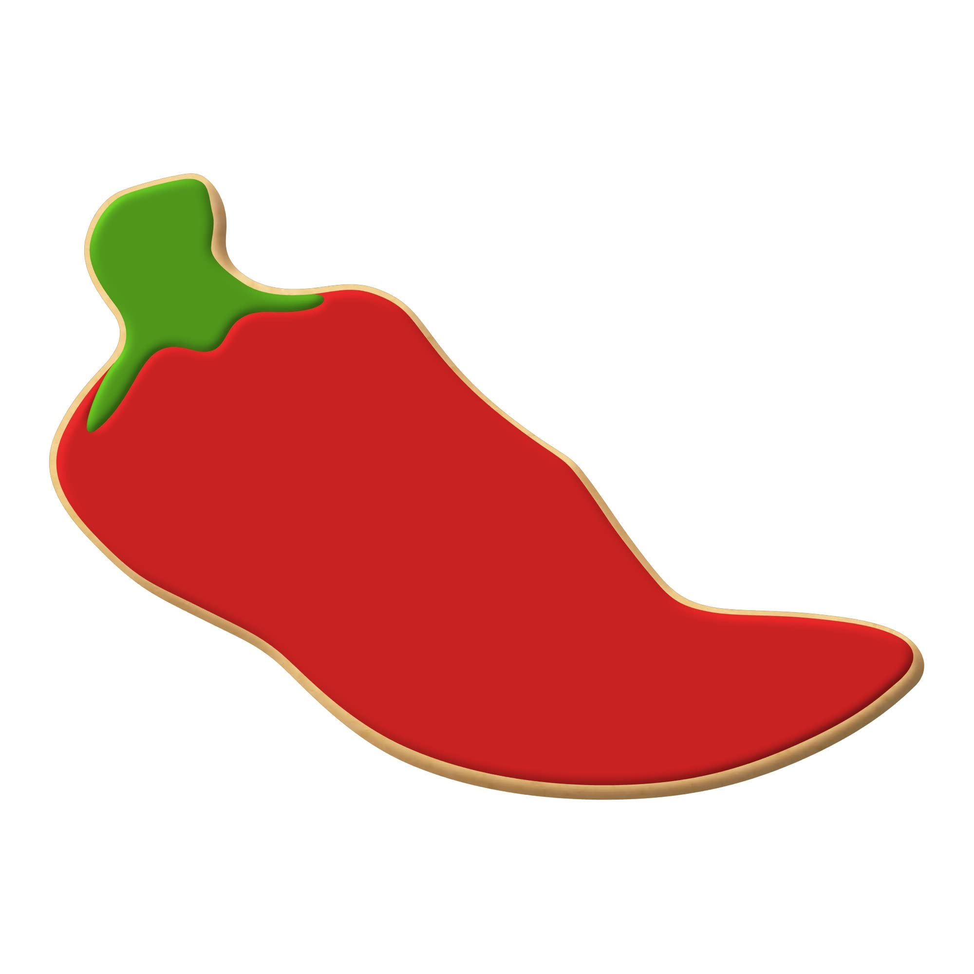 Foose Store Chili Pepper Cookie Cutter 3 Inch –Tin Plated Steel Cookie Cutters – Chili Pepper Cookie Mold